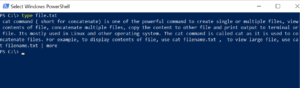 Windows Cat Equivalent Command In PowerShell And Cmd ShellGeek