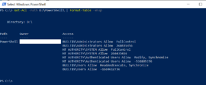 Get Permissions on folders and subfolders using PowerShell - ShellGeek