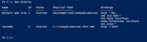 Using PowerShell - IIS Get list of Websites - ShellGeek