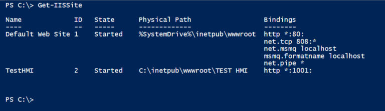 Using PowerShell - IIS Get list of Websites - ShellGeek