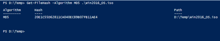 Get-FileHash in PowerShell- Get Hash of File - ShellGeek