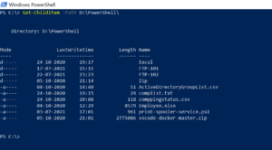 PowerShell Get-ChildItem (gci,dir) Guide [With Examples] - ShellGeek