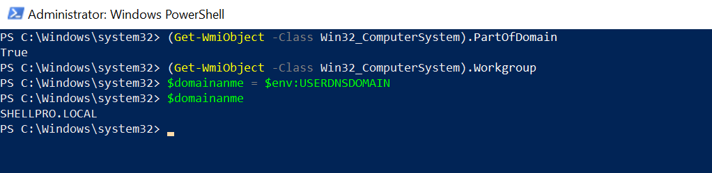 PowerShell Get Computer Domain Membership ShellGeek