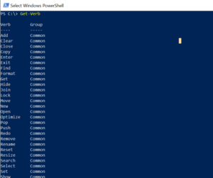 PowerShell Approved Verbs - ShellGeek