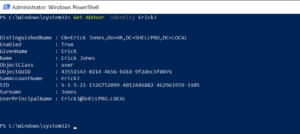 Get-AdUser SamAccountName in Active Directory - ShellGeek