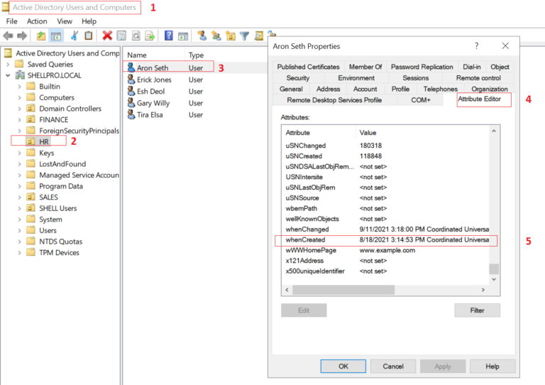 Get AdUser Creation Date - ShellGeek