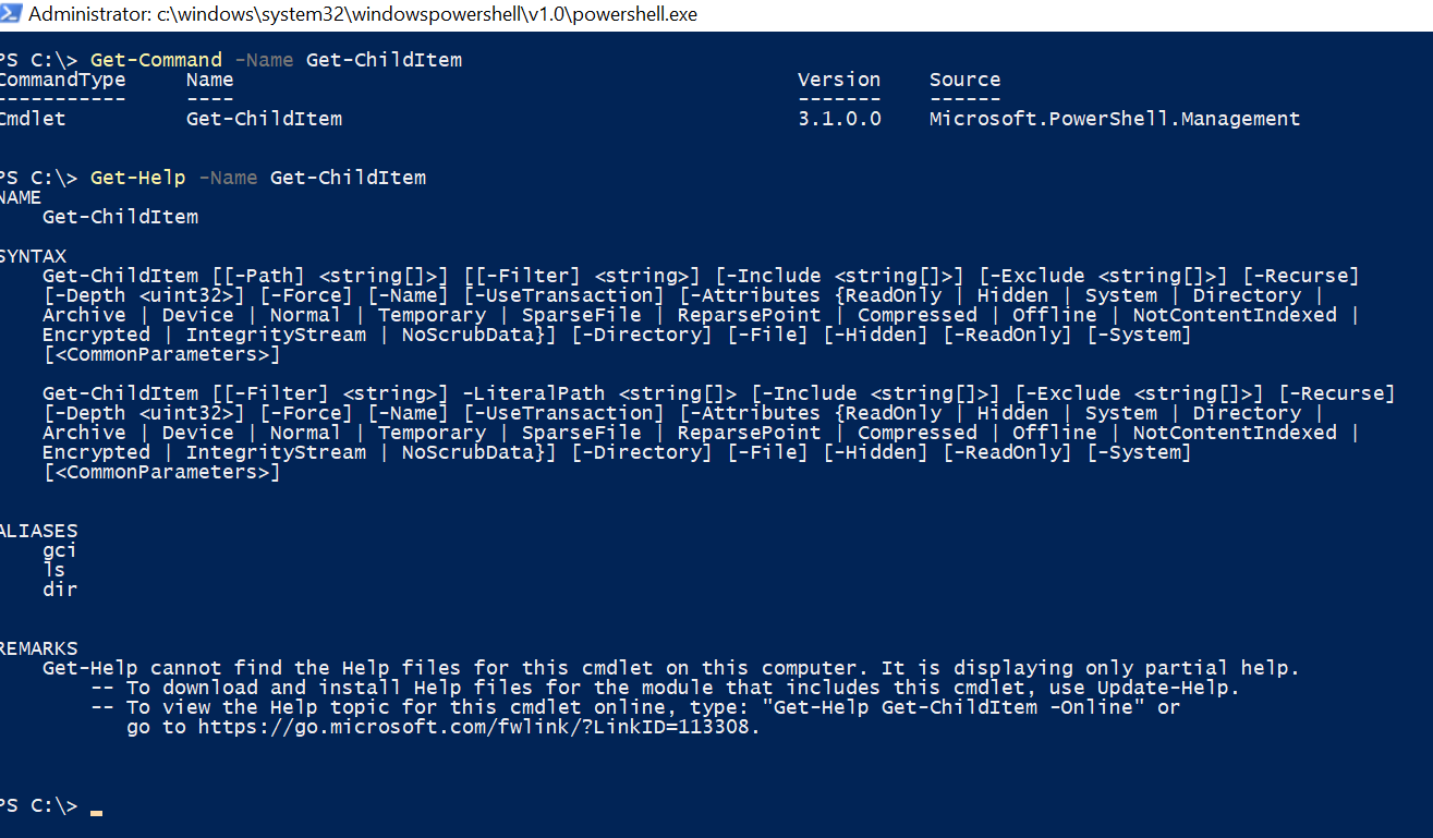 PowerShell Get ChildItem gci dir Guide With Examples ShellGeek