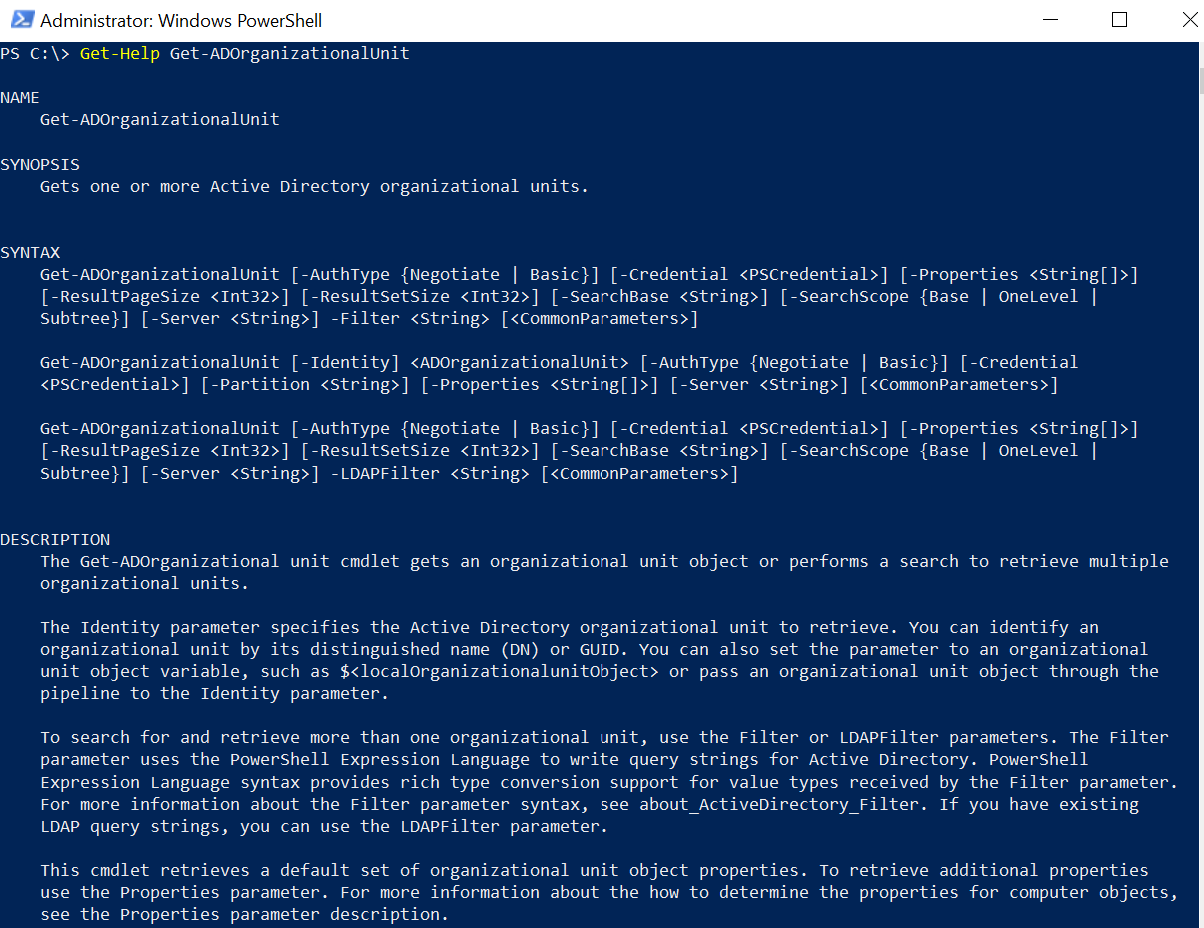 Get ADOrganizationalUnit In Active Directory PowerShell ShellGeek