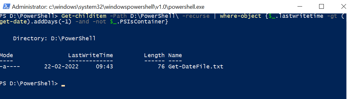 Get ChildItem LastWriteTime Find Files By Last Modified Date ShellGeek