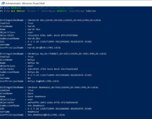 Get-AdUser from OU - ShellGeek