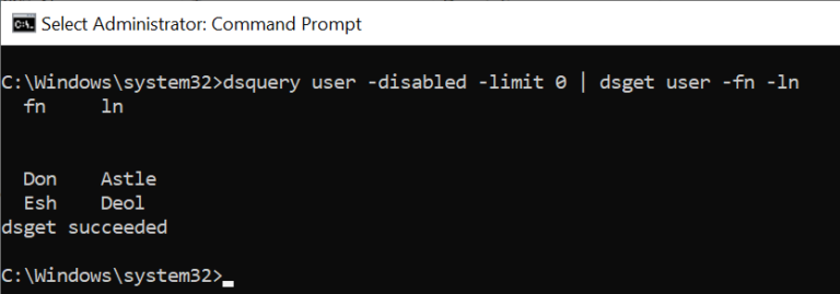Dsquery to Find Disabled User Accounts - ShellGeek