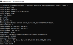 Dsquery Find User by Attribute in Active Directory - ShellGeek