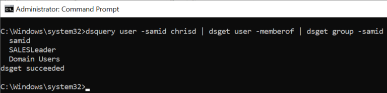 Dsquery to find user group membership - ShellGeek