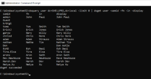 Dsquery - List all Users - ShellGeek
