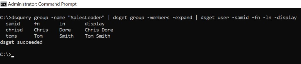 Dsquery All Users In Group ShellGeek