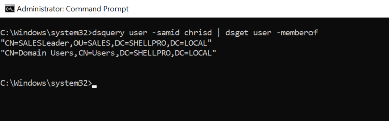 Dsquery to find user group membership - ShellGeek