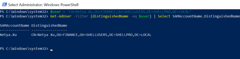 PowerShell - Get SamAccountName from DistinguishedName - ShellGeek