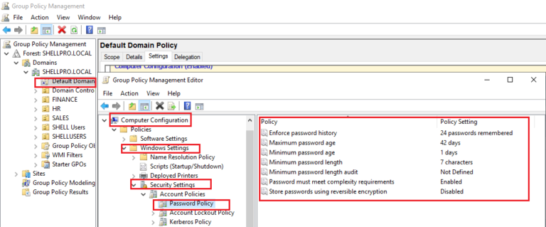 Check Password Policy in the Active Directory - ShellGeek