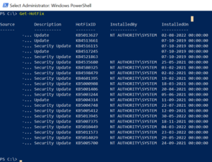 PowerShell Get Last Patch Date - ShellGeek