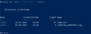 PowerShell Show Hidden Files - ShellGeek