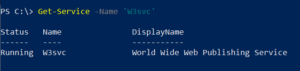 Check IIS Status Using PowerShell - ShellGeek