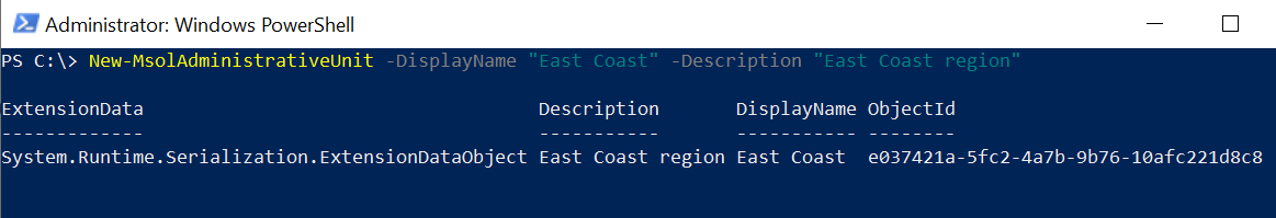 New-MsolAdministrativeUnit - Create Administrative Units in Office 365 - ShellGeek