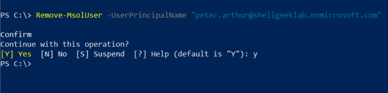 Remove-MsolUser - Remove a User from Office 365 - ShellGeek